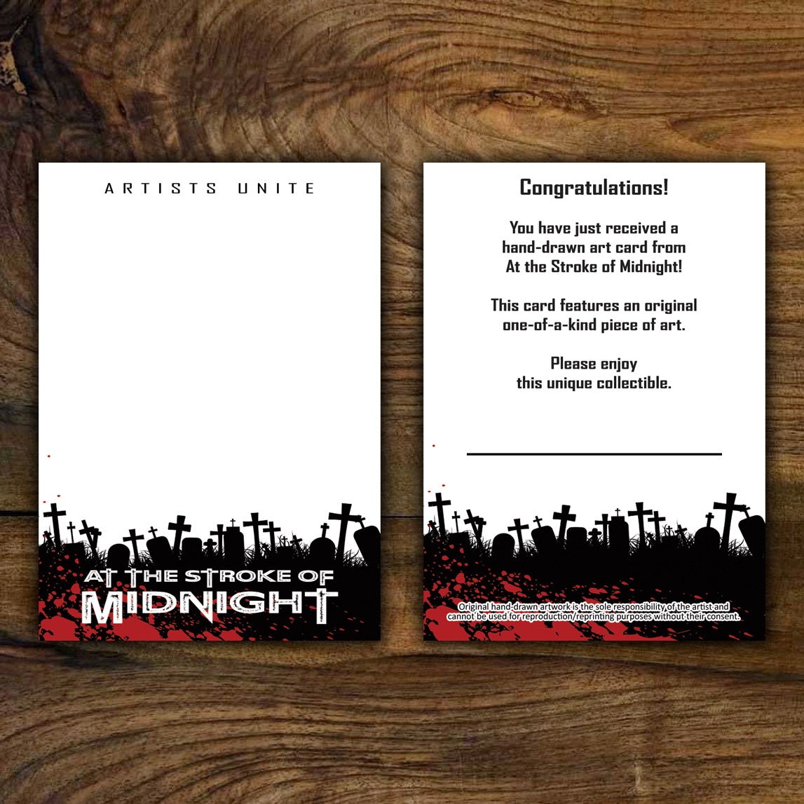 At The Stroke Of Midnight - Sketch Card Art Blank (10 Pack) – Artists Unite